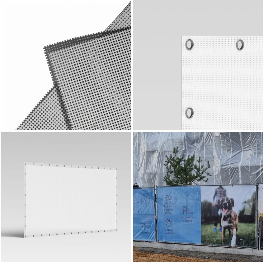 Mesh tinklelis su žiedais - ReklamosCentras